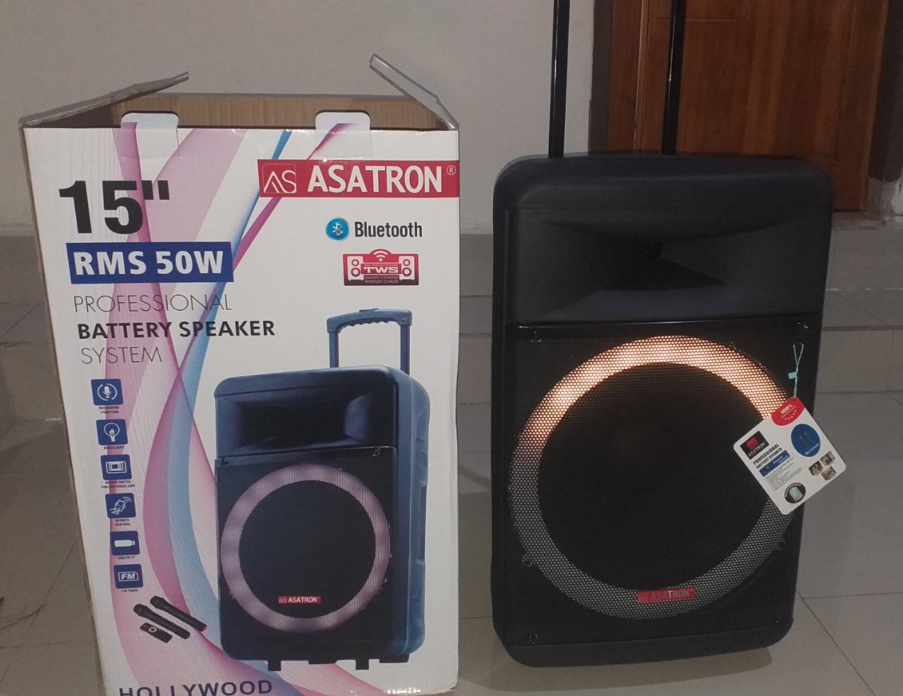 Speaker Portable Asatron HT-8881 UKM 15 inc Seri new HOLLYWOOD | SIPLah