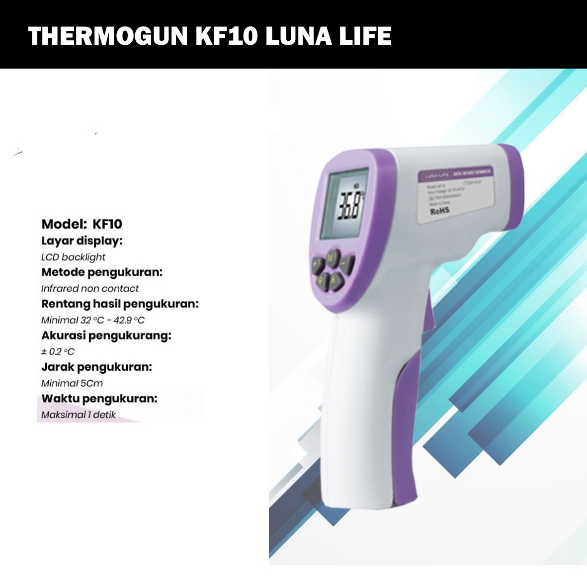 THERMOGUN KF10 LUNA LIFE Merek/Penerbit LUNA LIFE | SIPLah