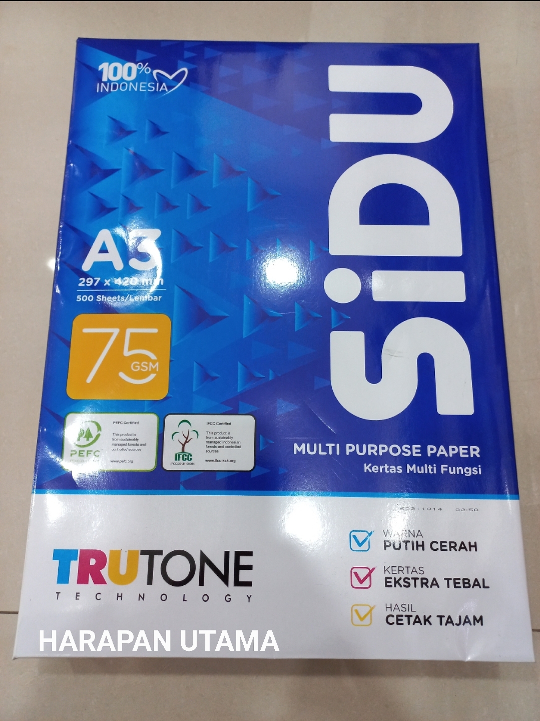 HVS A3 70 GRAM SINAR DUNIA (RIM) | SIPLah