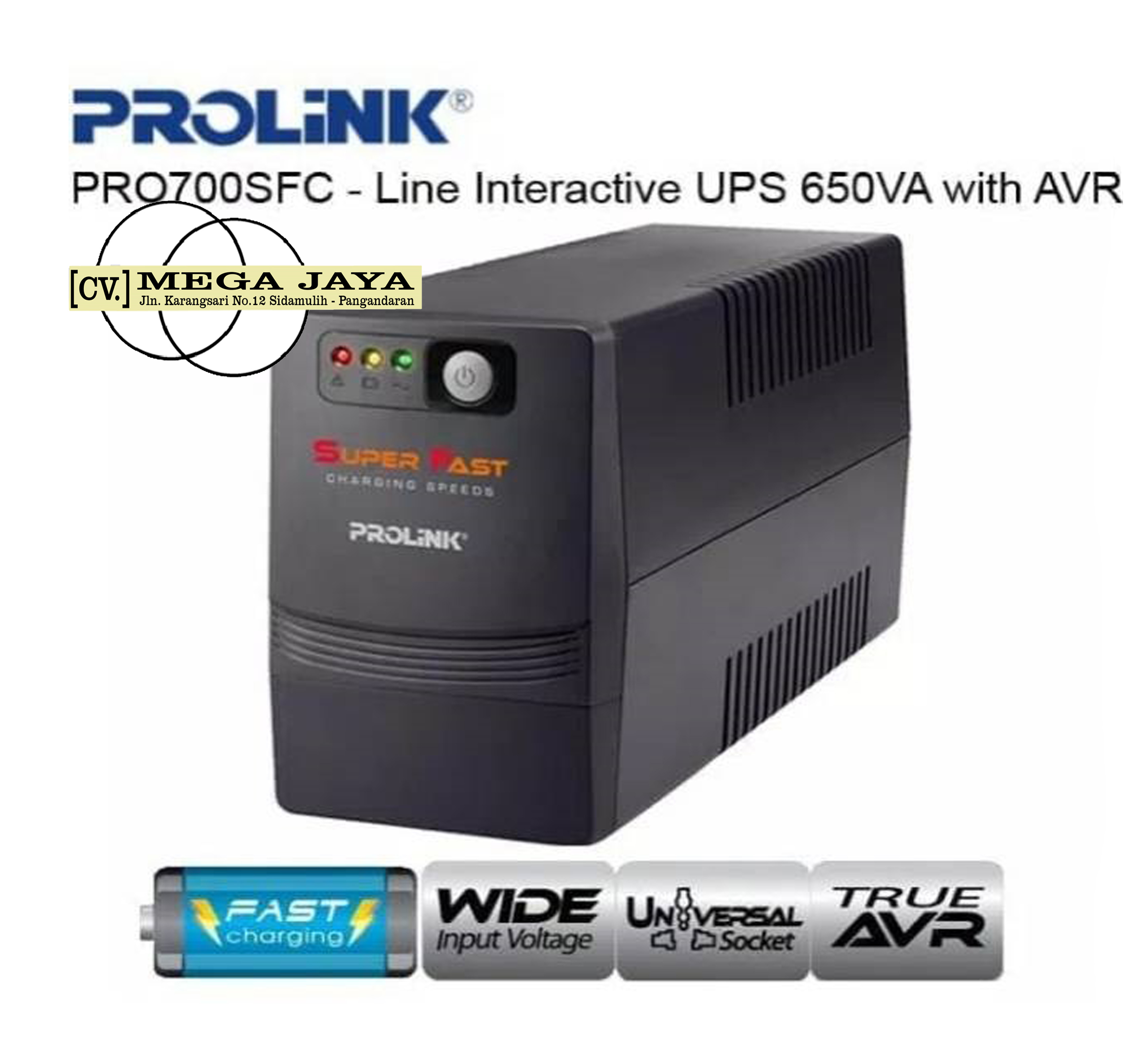 UPS PROLINK 700 VA (BOS REGULER, AFIRMASI DAN KINERJA) | SIPLah