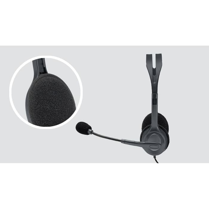Headset Logitech H 111 - Black ORIGINAL | SIPLah