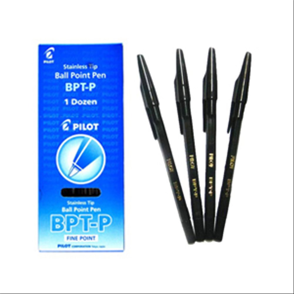Bolpoint Pilot 0.7 mm Hitam (isi 12 pcs) | SIPLah