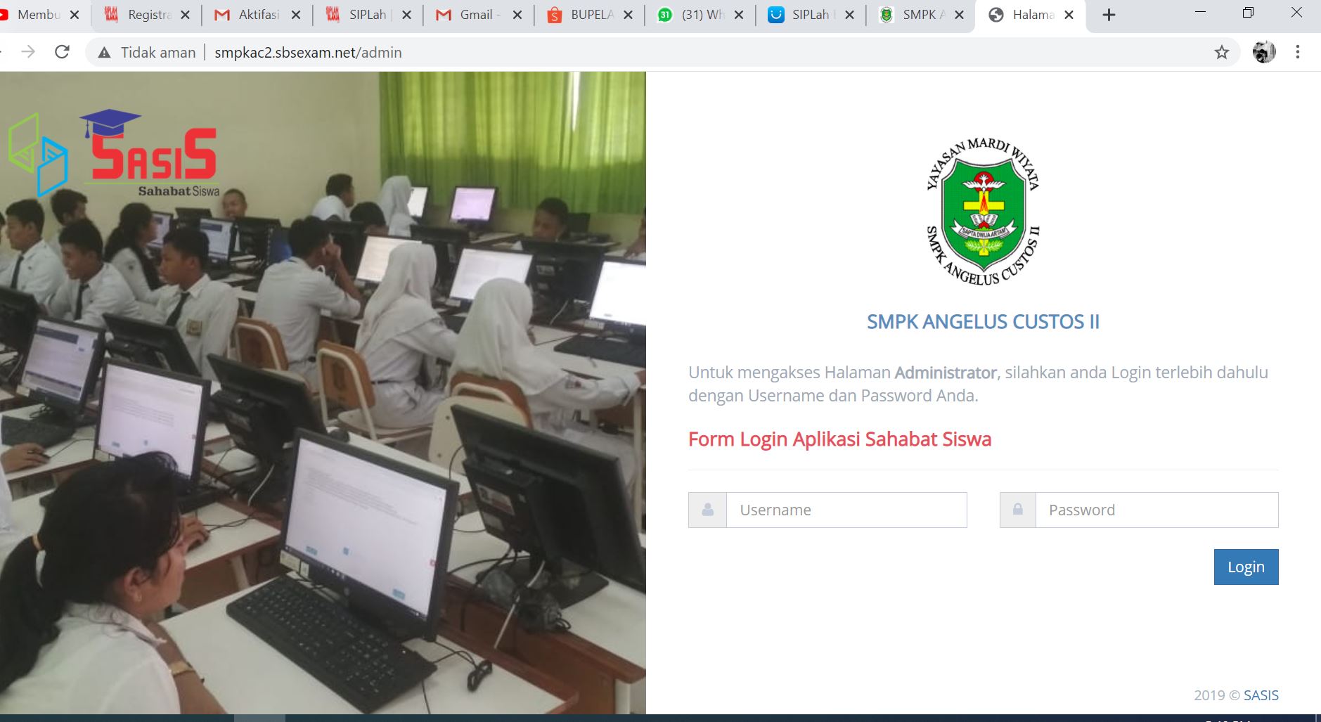 APLIKASI CBT (UJIAN ONLINE) SASIS | SIPLah APLIKASI CBT (UJIAN ONLINE) SASIS | SIPLah