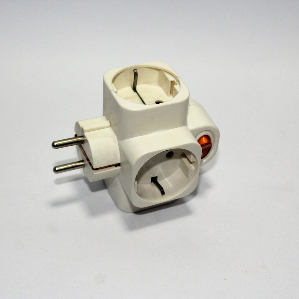 Colokan listrik 3 cabang T Arde On Off | SIPLah